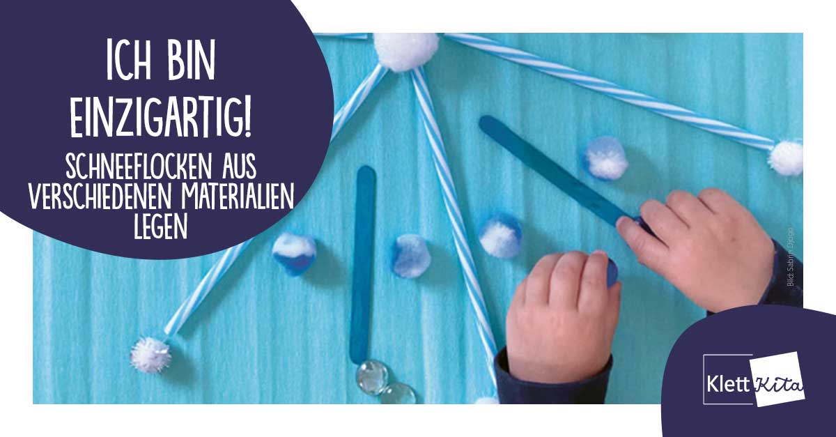 Schneeflocken - Aktionstablett | Klett Kita Portal