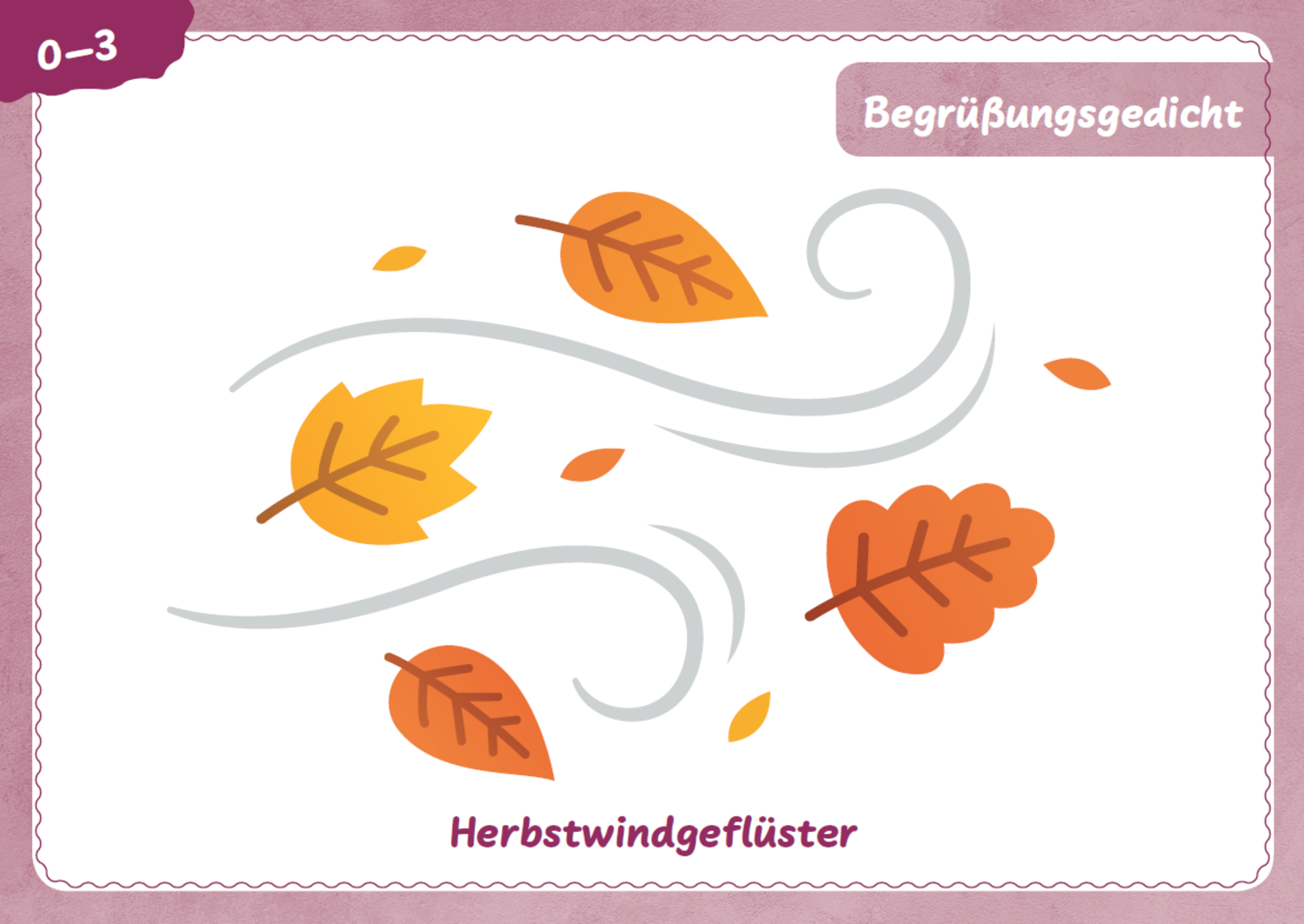 Gratis: Ruck-zuck-Morgenkreiskarten 0-3 Jahre Herbst - kostenloses ...