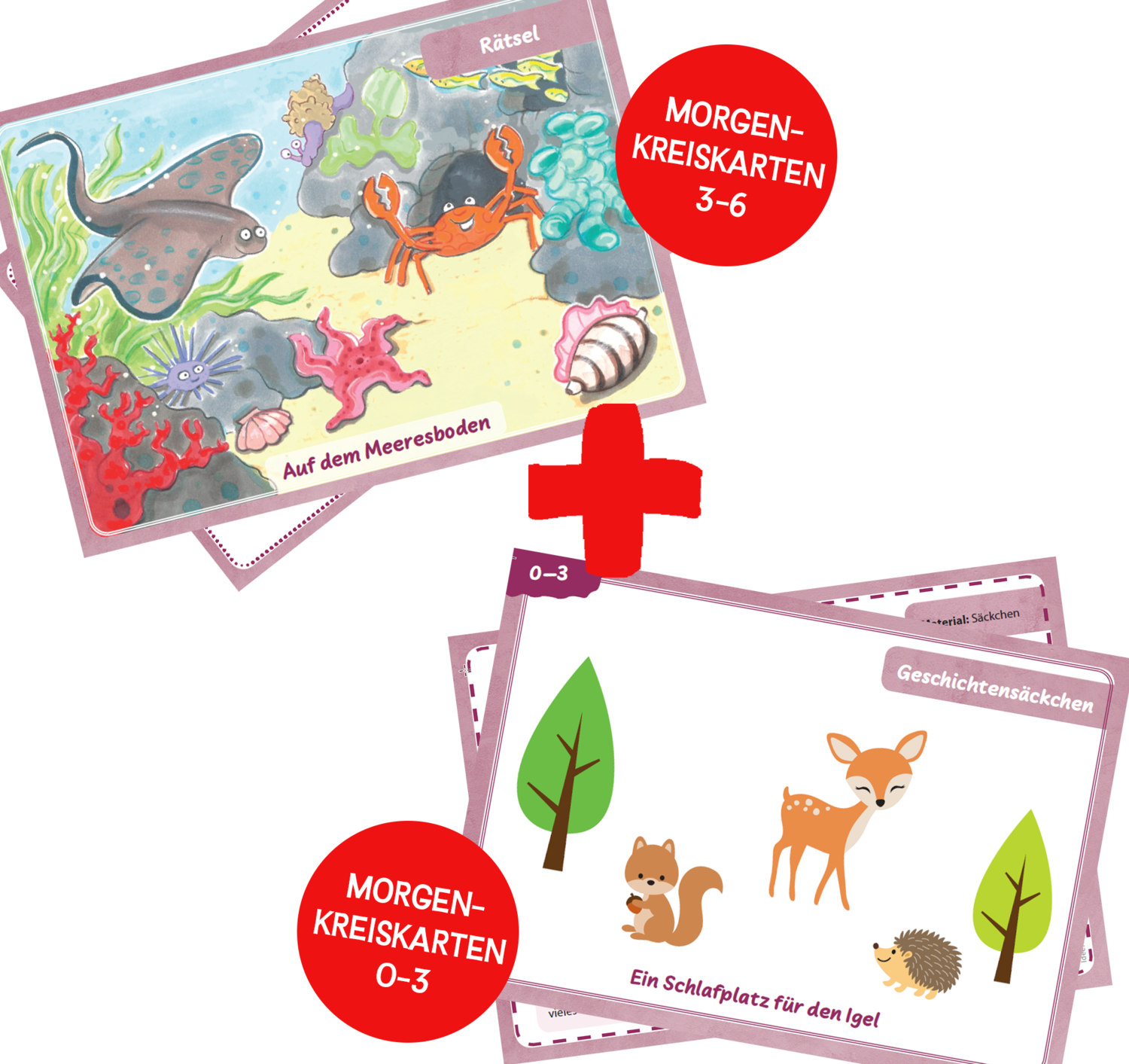 Ruck-Zuck-Morgenkreiskarten Set 0-3 + 3-6 Jahre - Klett Kita