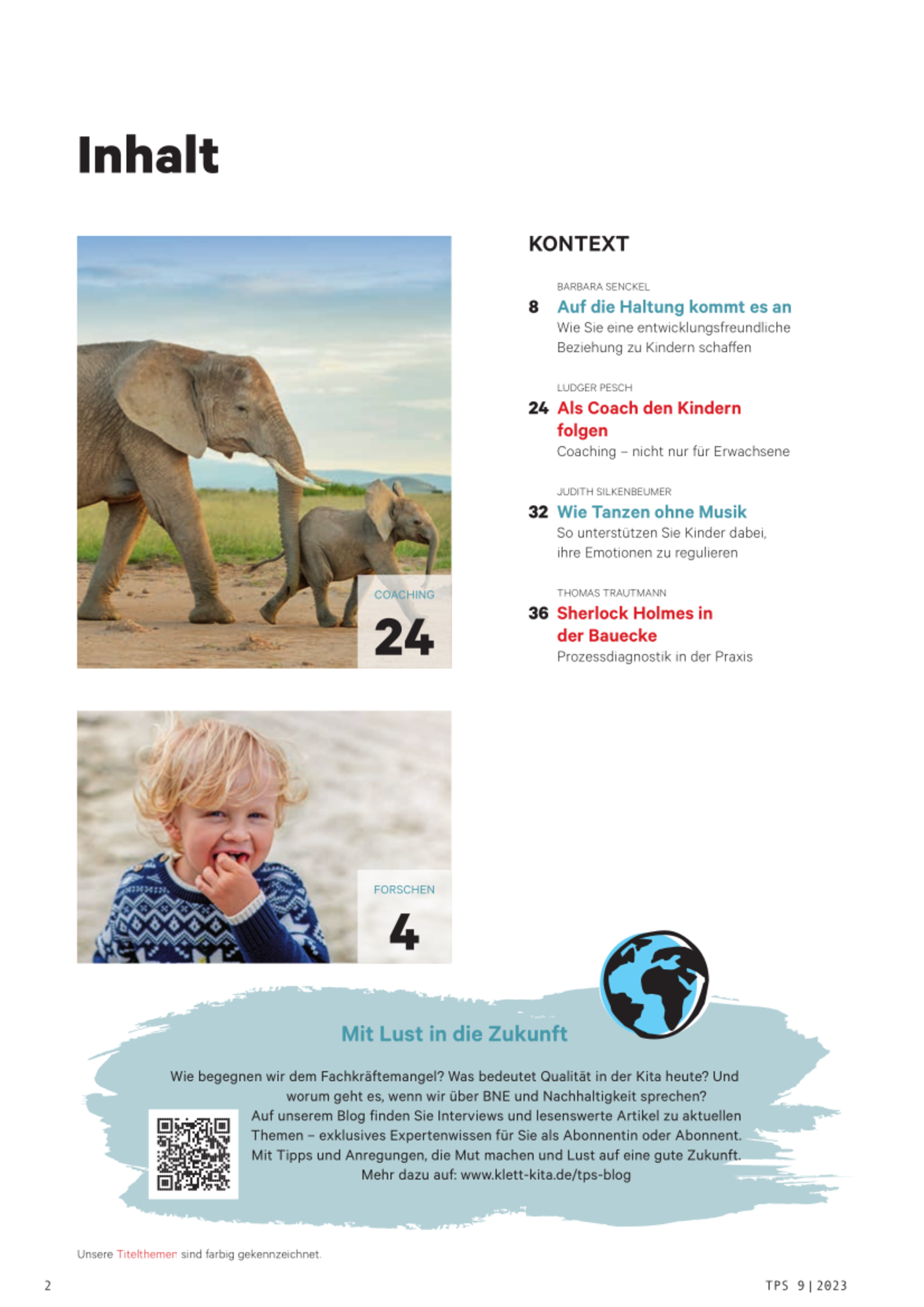 TPS 09/23 - Entwicklung begleiten - Klett Kita